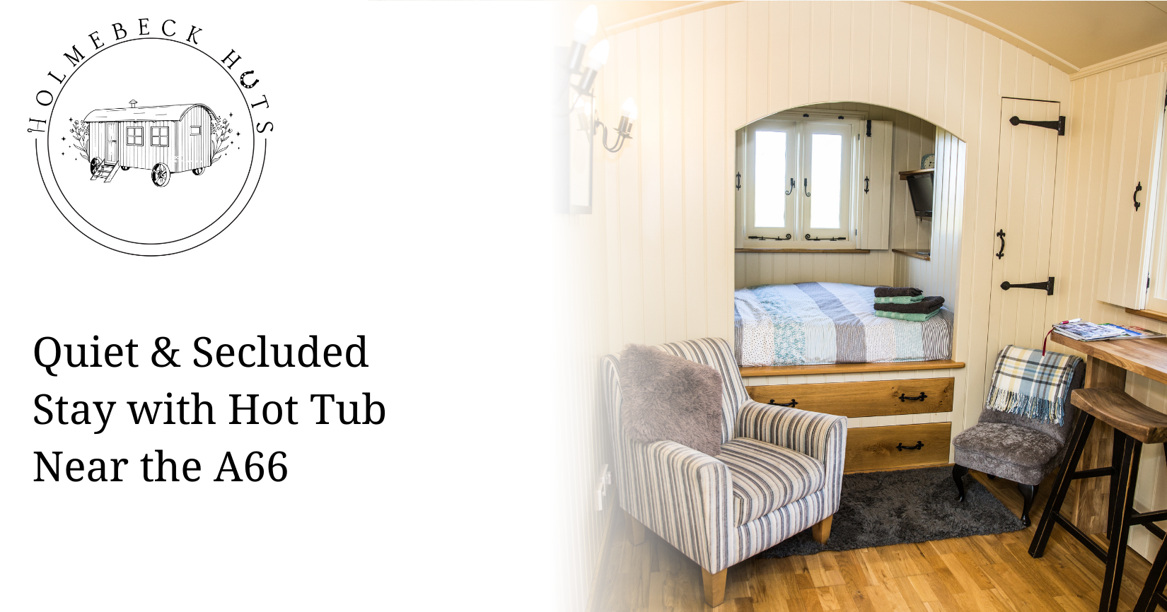 Quiet stay near A66 in our Shepherds Hut